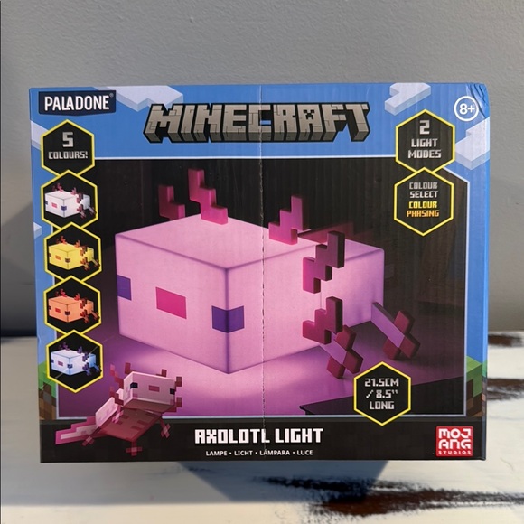 Minecraft | Toys | Minecraft Axolotl Light With Color Modes | Poshmark